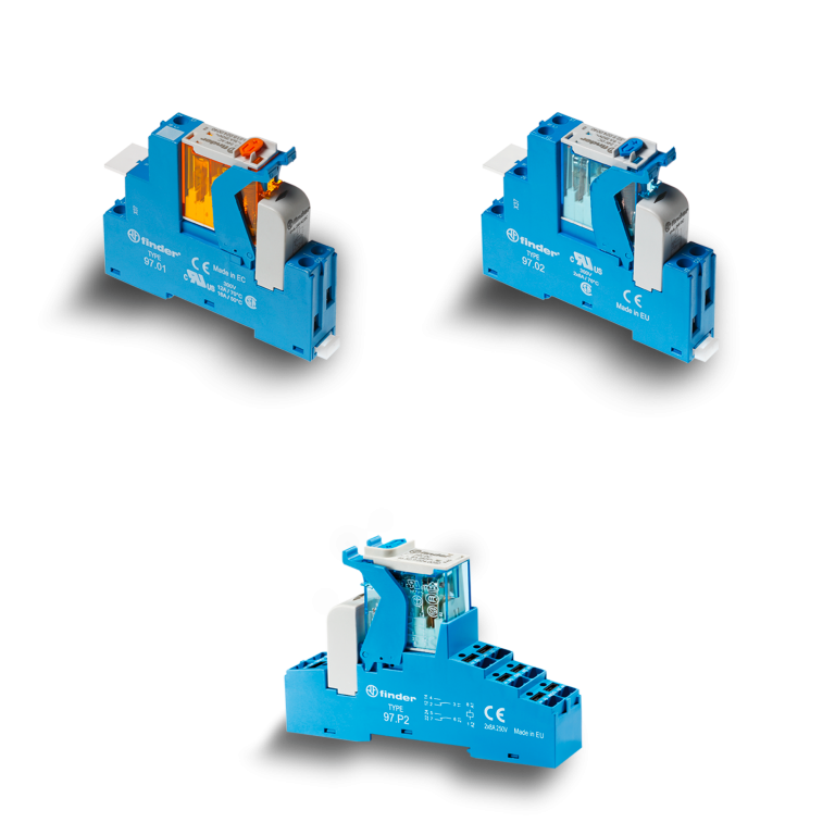 Serie 4C - Interfaccia modulare a relè 8 - 10 - 16A - Finder