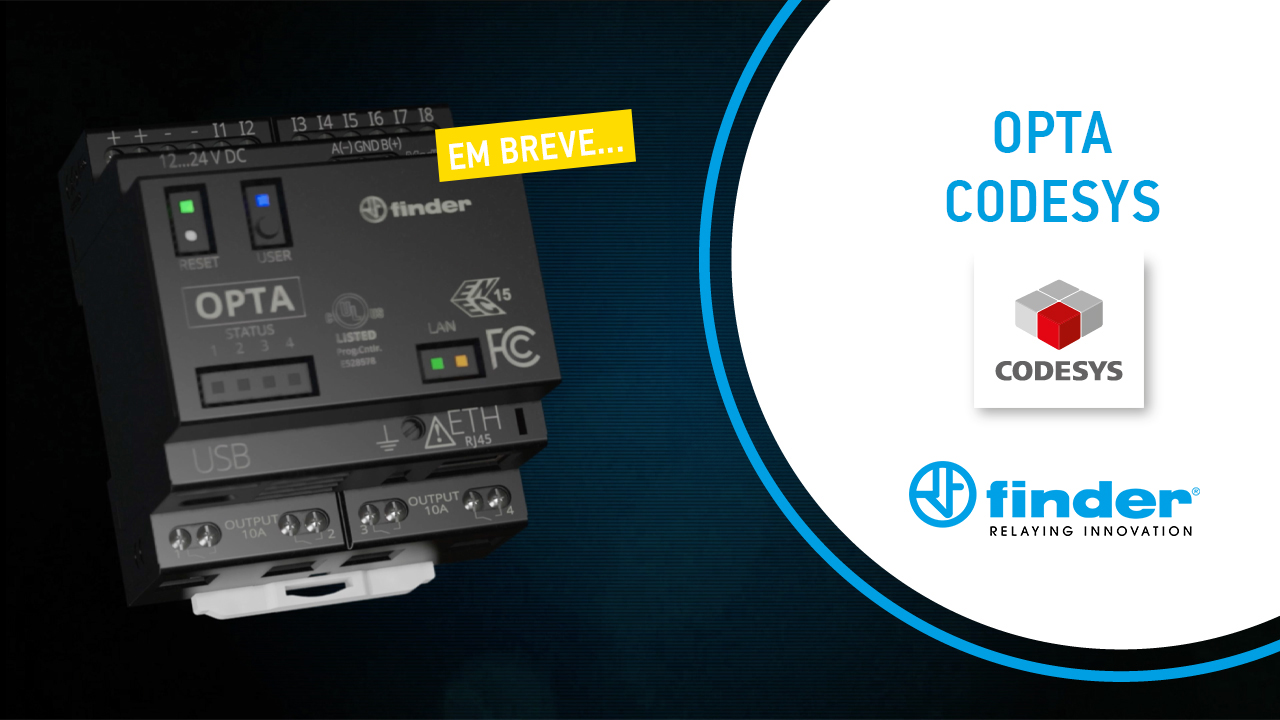 Finder amplia a linha OPTA com o modelo Codesys® | Finder